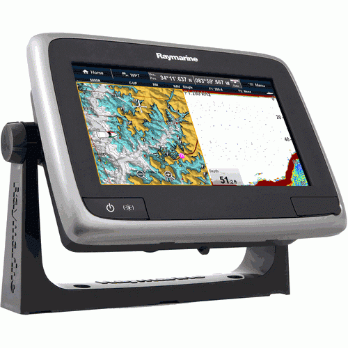 RAYMARINE A77 7 TOUCH MFD W/CLEARPULSE SNR NAVIONICS NA GOLD/3000 LKS ...