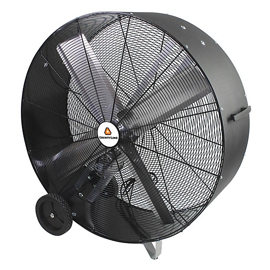 CountyLine 42 in. 2-Speed Indoor Belt-Drive Portable Barrel Fan with ...
