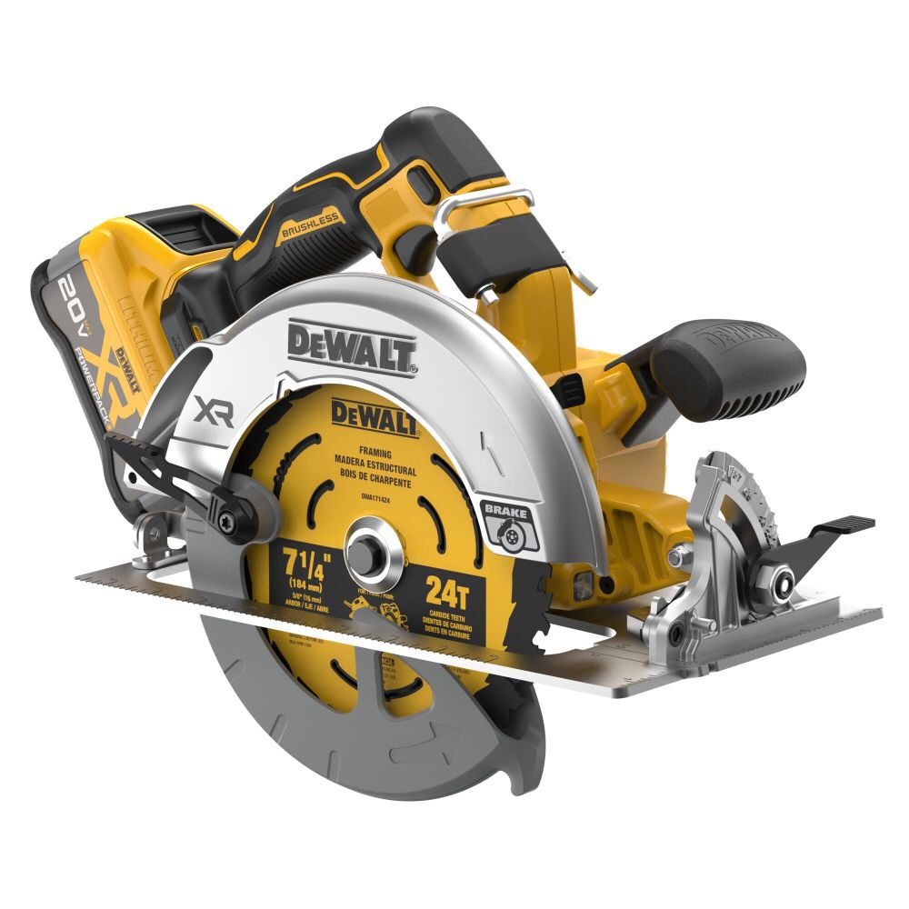 DEWALT 20V MAX XR 7-1/4 Inch Circular Saw Kit with XR POWERPACK | Sale ...
