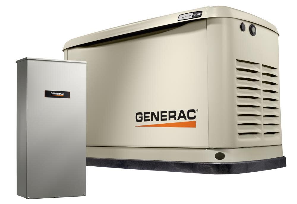Generac Guardian 14kW Home Backup Generator with 16-circuit Transfer ...