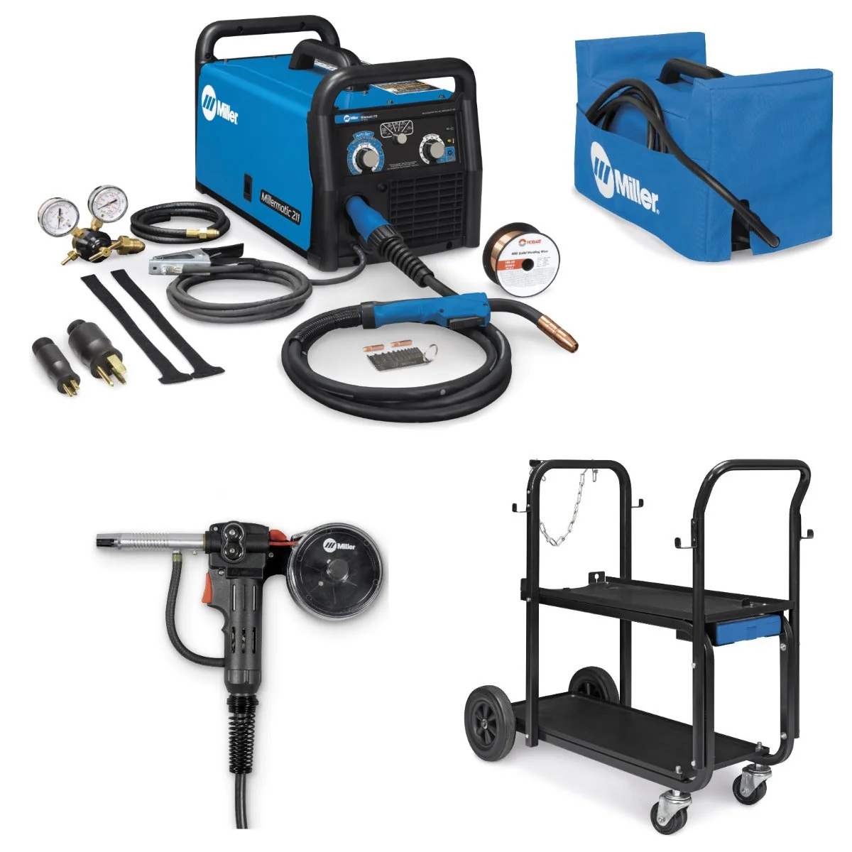 Miller Millermatic 211 MIG Welder, and Accessories (907614) | Sale ...