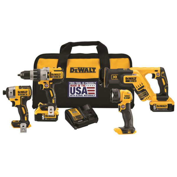 NEW DEWALT 20 V MAX XR Lithium Ion 4-Tool Combo Kit | Sale-Marineshop.com