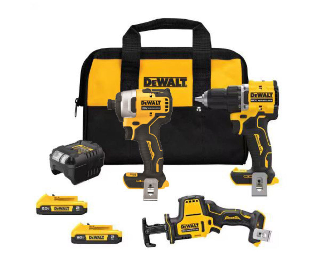 NEW DEWALT 20V MAX Lithium-Ion 3-Tool Cordless Combo Kit Bundle | Sale ...