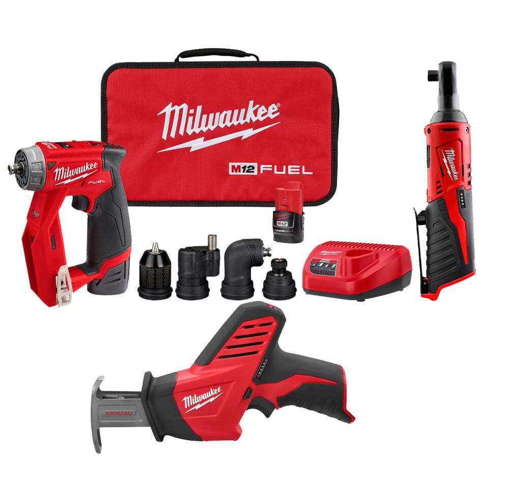 NEW Milwaukee M12 FUEL 3 Tool Combo Kit Bundle | Sale-Marineshop.com