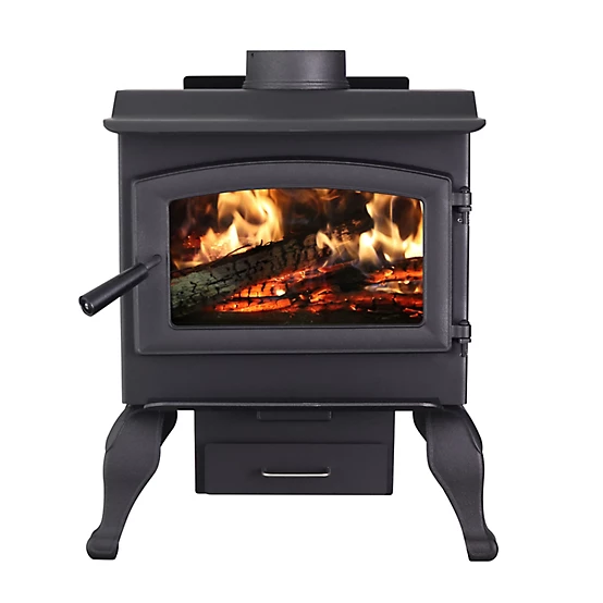 US Stove Wood-Burning Defender Stove on Legs, 1,200 sq. ft., 68,000 BTU ...