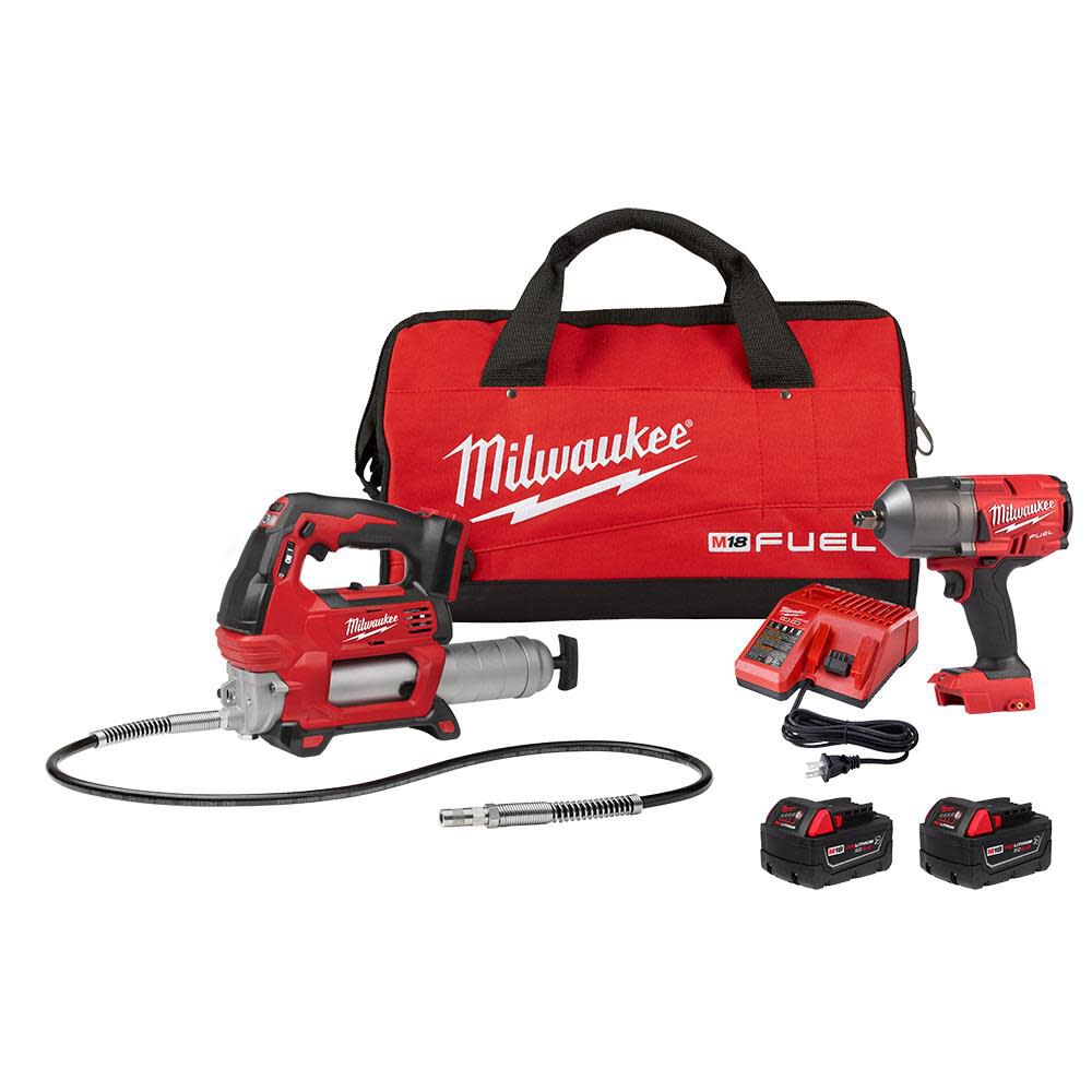 NEW Milwaukee M18 FUEL HTIW with Grease Gun Kit | Sale-Marineshop.com